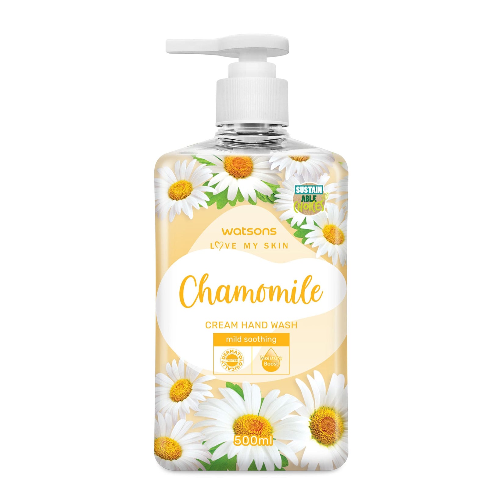 Buy Watsons Chamomile Cream Hand Wash 500ml | Watsons KSA