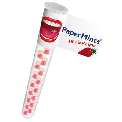 Papermints Coolcaps Tubes Strawberry 18 Caps